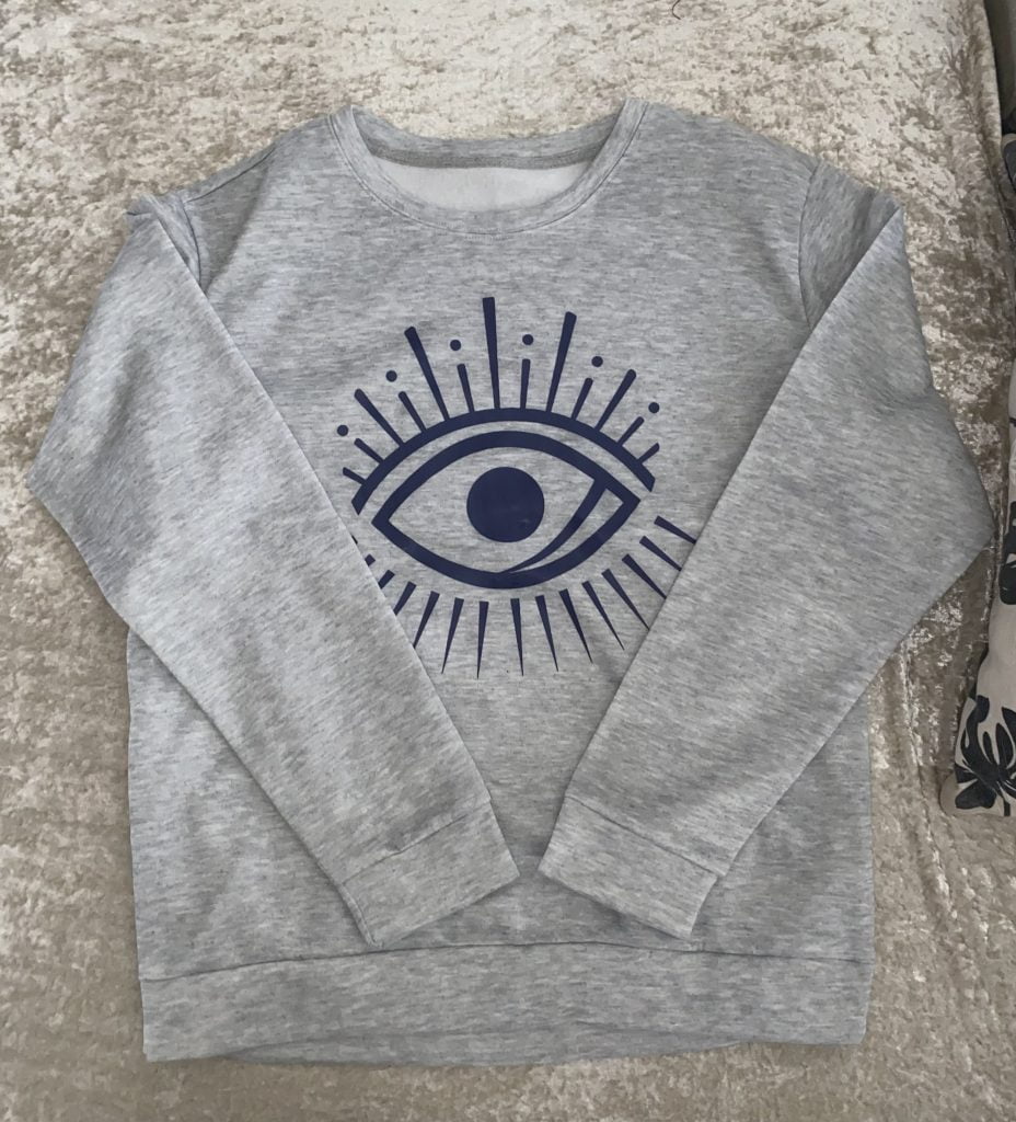 Grey Evil Eye Sweater - Beefab Accessories
