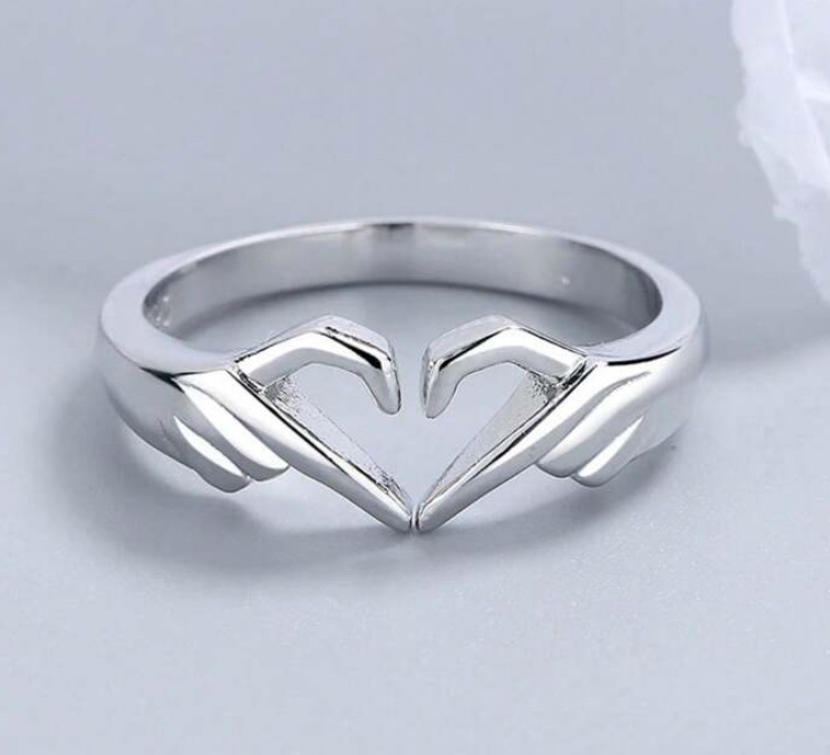 Adjustable Heart Finger Ring - Beefab Accessories